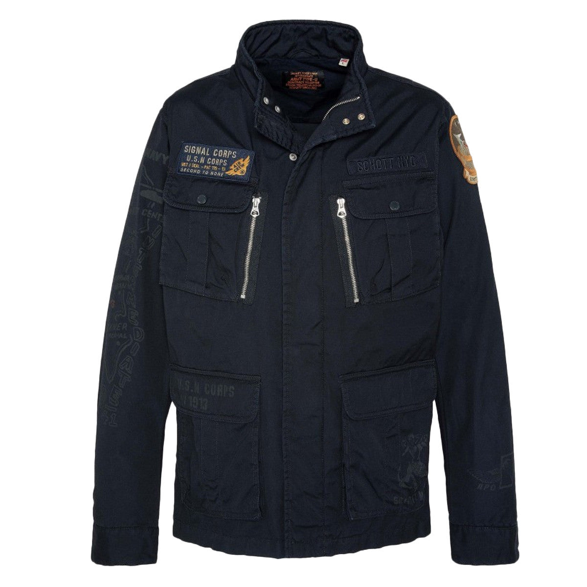Pegashoes - Blouson Schott 4 Poches Avec Imprimes M1941