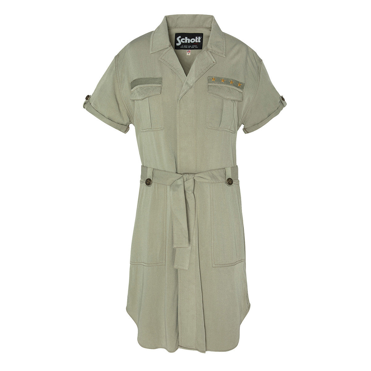 Pegashoes - Robe Schott Light Army Avec Broderies