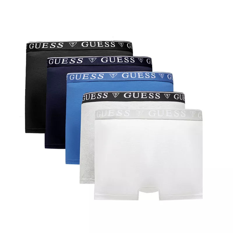 Pegashoes - Pack De 5 Boxers Guess Blanc/Noir/Gris - U4YG16-K6YW1-FOCH