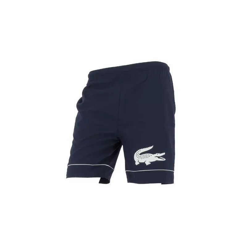 Pegashoes - Short Lacoste Big Croco Bleu Marine - 947215-UGW