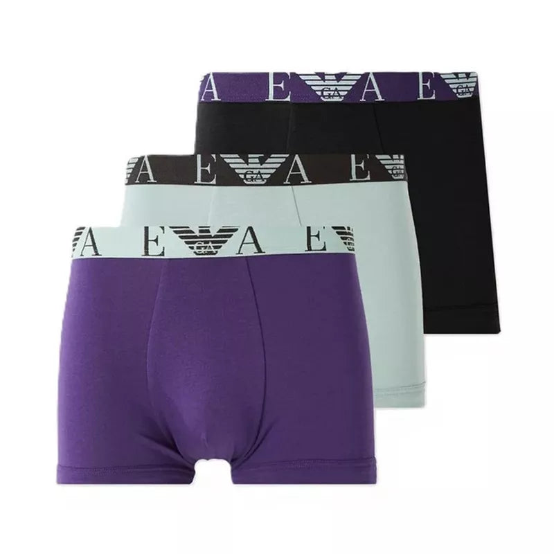 Pegashoes - Pack De 3 Boxers Ea7 Choco/Surf - EM000259-AF10778-M6129
