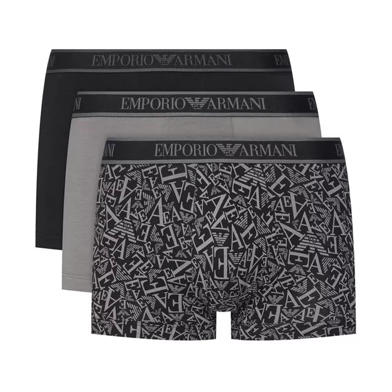 Pegashoes - Pack de 3 Boxers Ea7 Emporio Noir - EM000370-AF10779-MC198